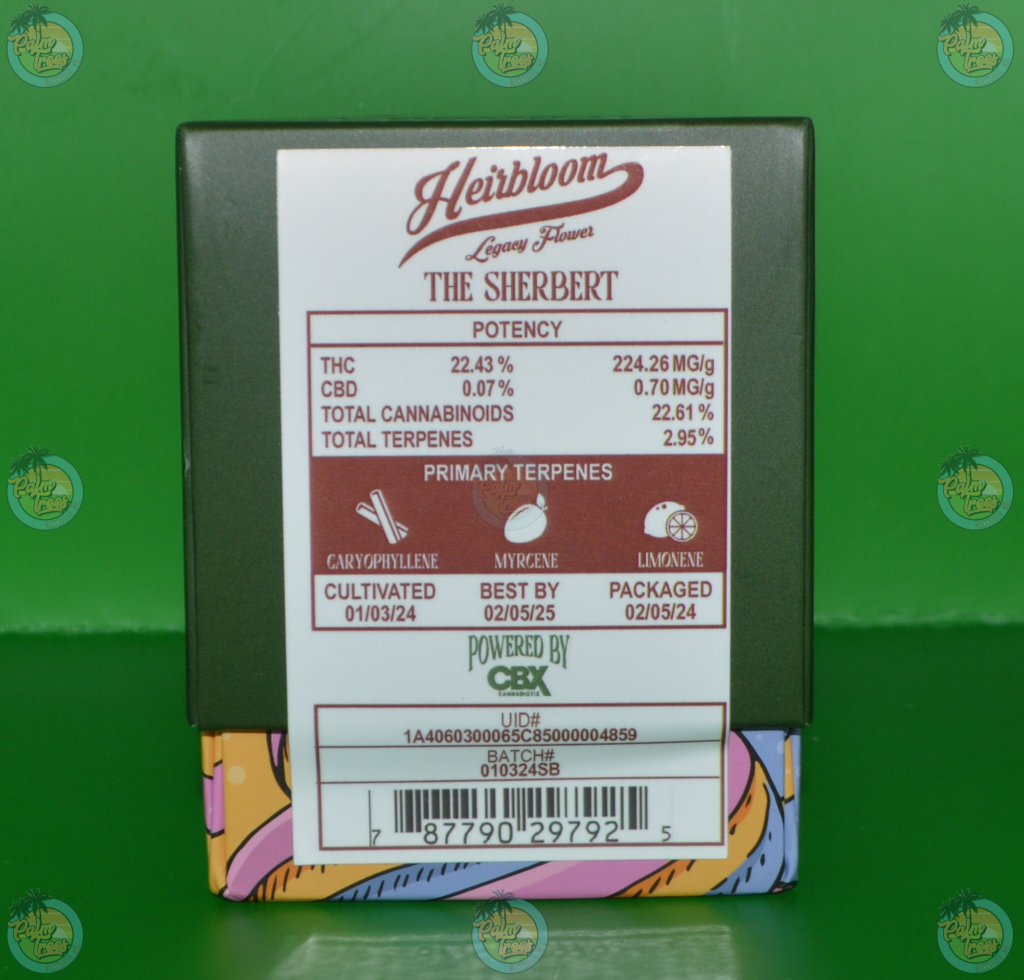 CBX Heirbloom Legacy Flower | Palm Trees DC | Cannabis Dispensary DC